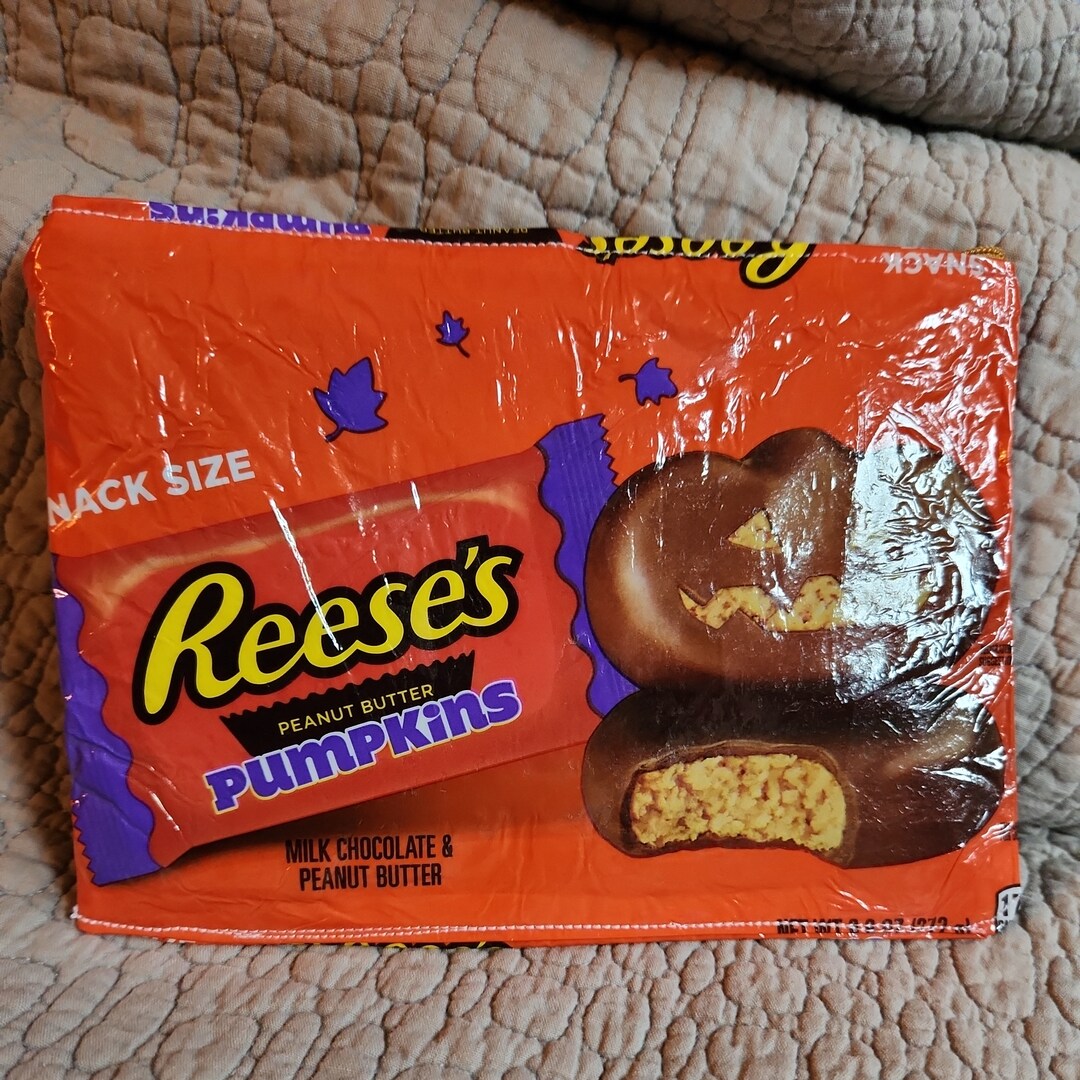 Reese's Peanut Butter Pumpkins Candy Wrapper Bag Homemade - Etsy