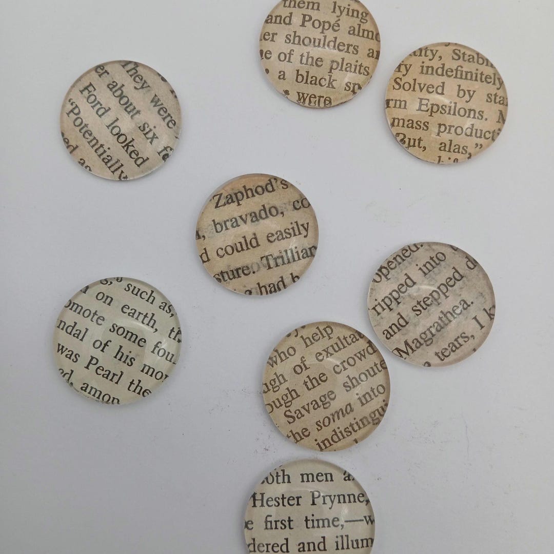 Book Page Magnet: Vintage, Upcycled, Recycled, Reader, Book Lover Gift ...