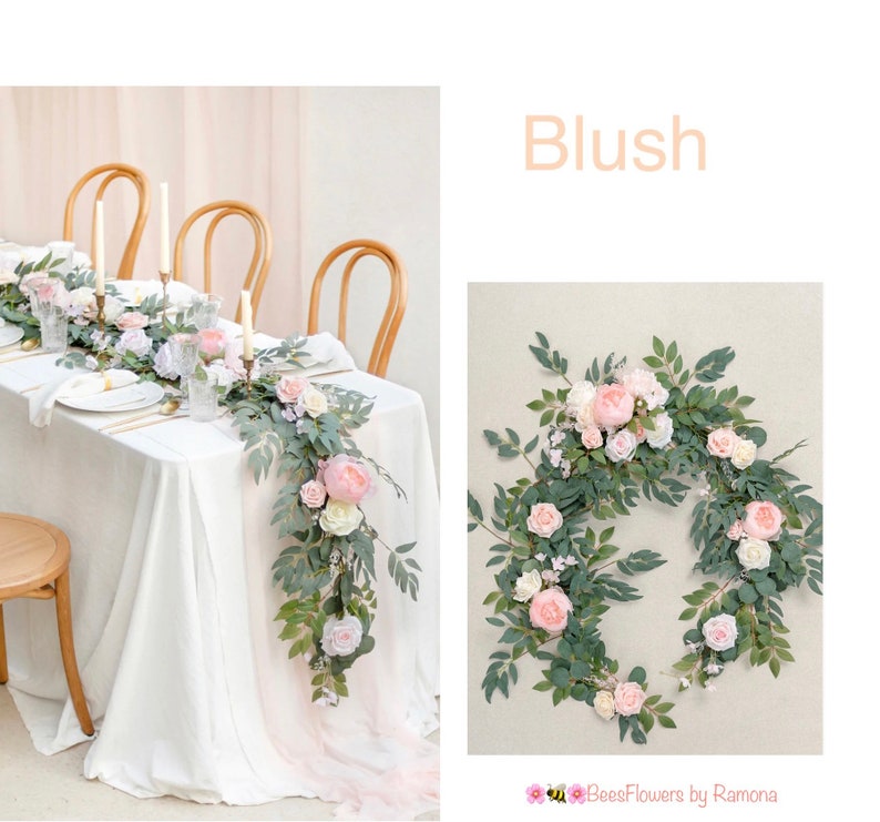 Flowers Garland Sweetheart Table Head Table Flowers - Etsy