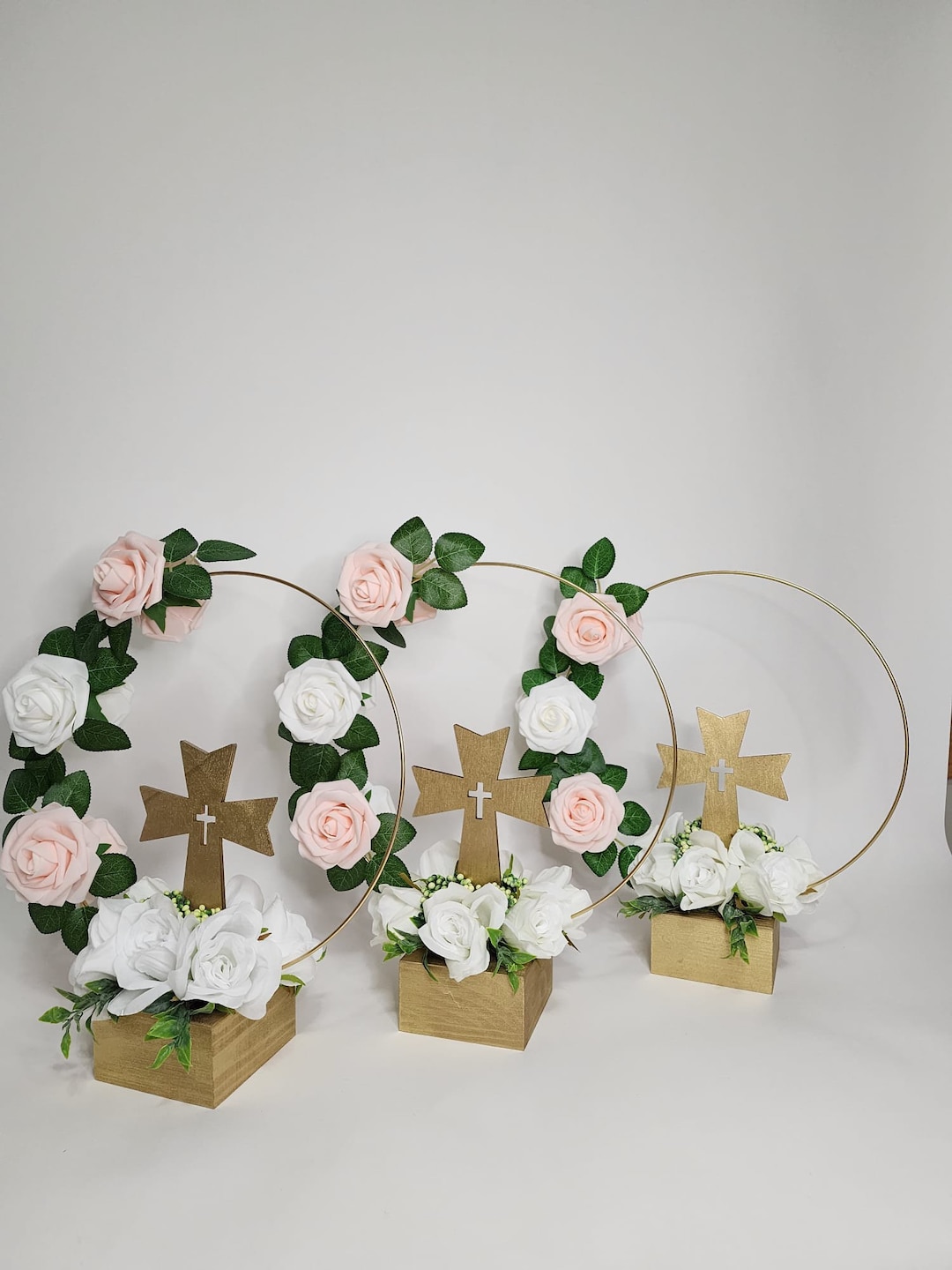 Pack of 10 Centerpieces • Baptism Centerpieces • Christening ...