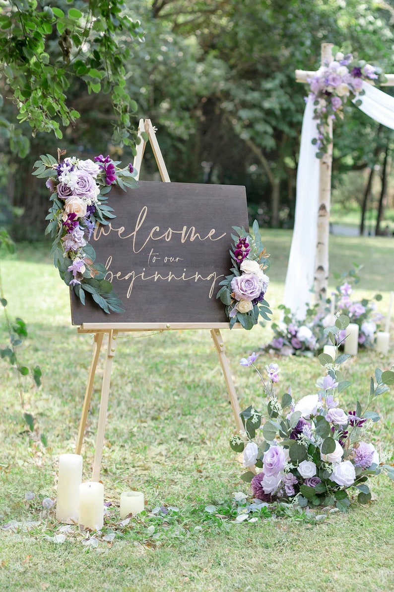 Flower Sign Decor Sign Decor Sign Flowers Reception - Etsy