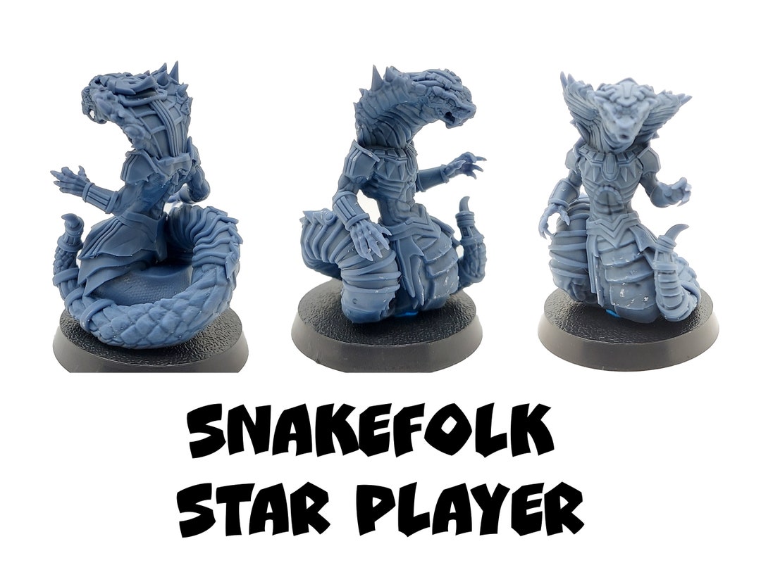 Snakefolk Star Player - UGNI Miniatures - Etsy