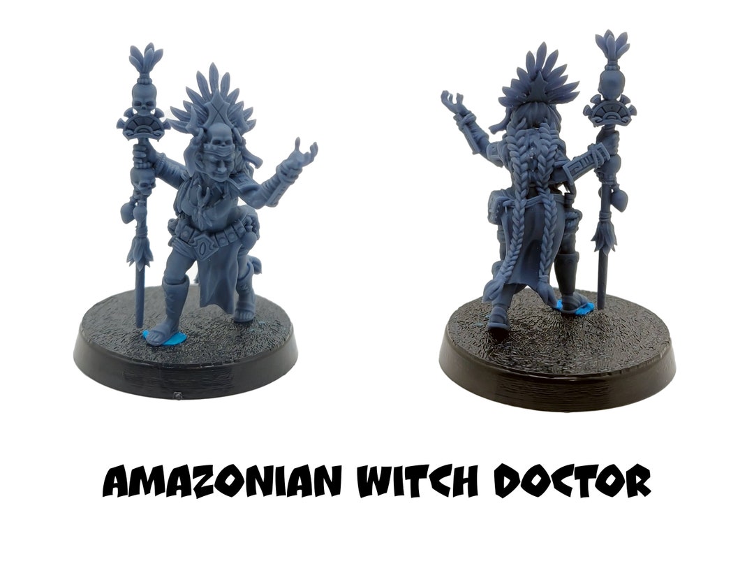 Amazonian Witch Doctor - UGNI Miniatures - Etsy