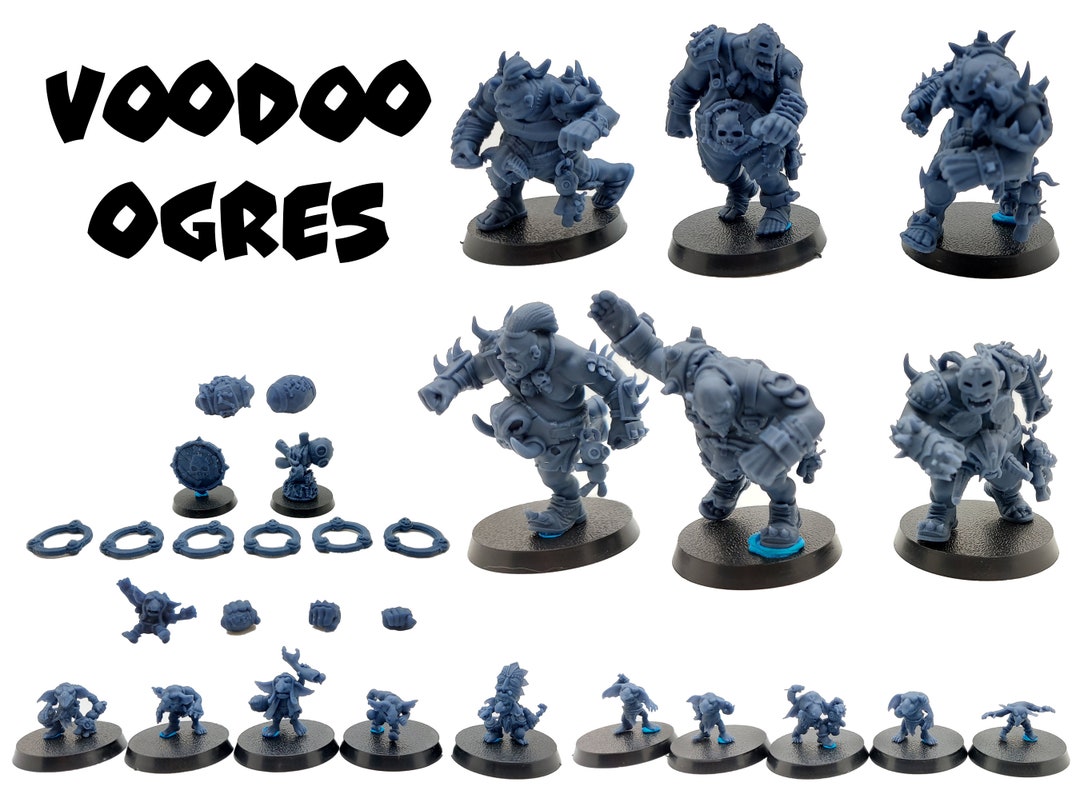 Voodoo Ogre Fantasy Football Team - UGNI Miniatures - Etsy