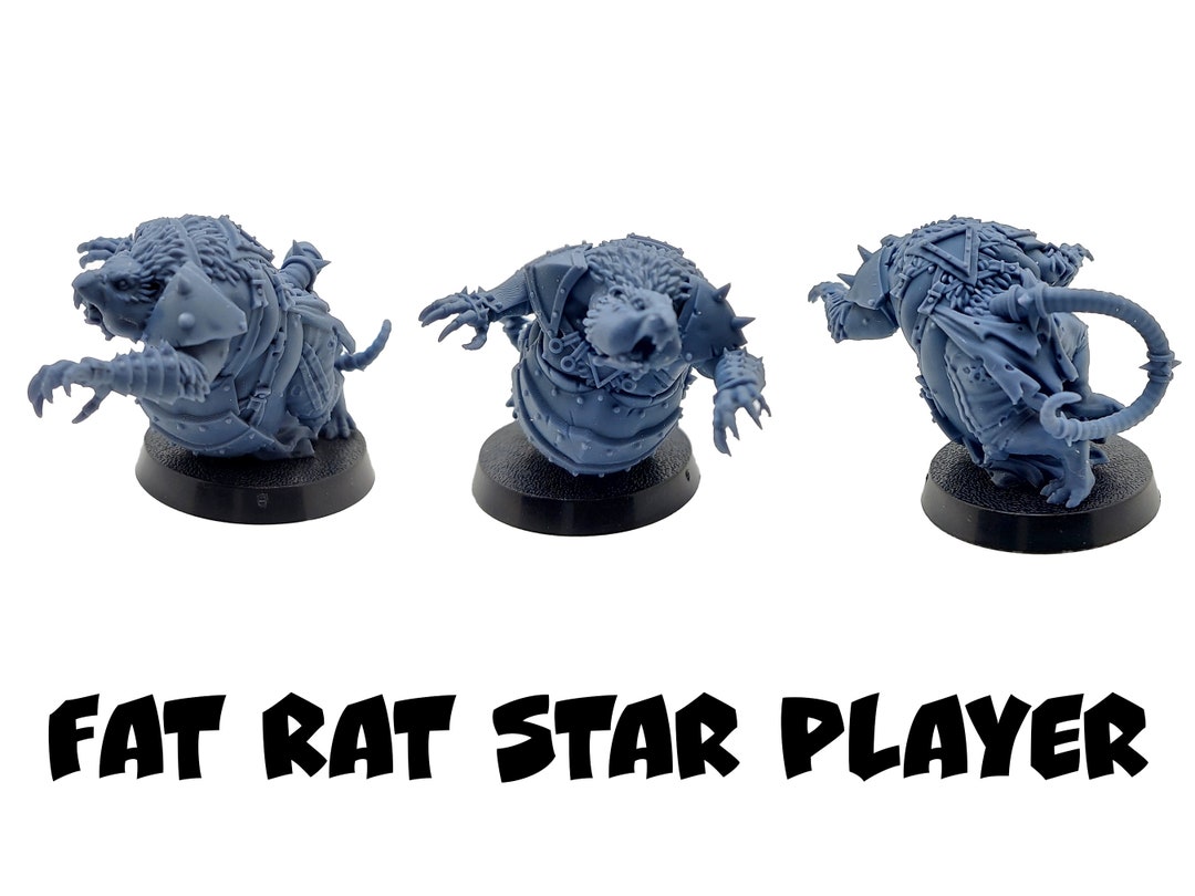 Fat Rat Star Player - Brutefun Miniatures - Etsy