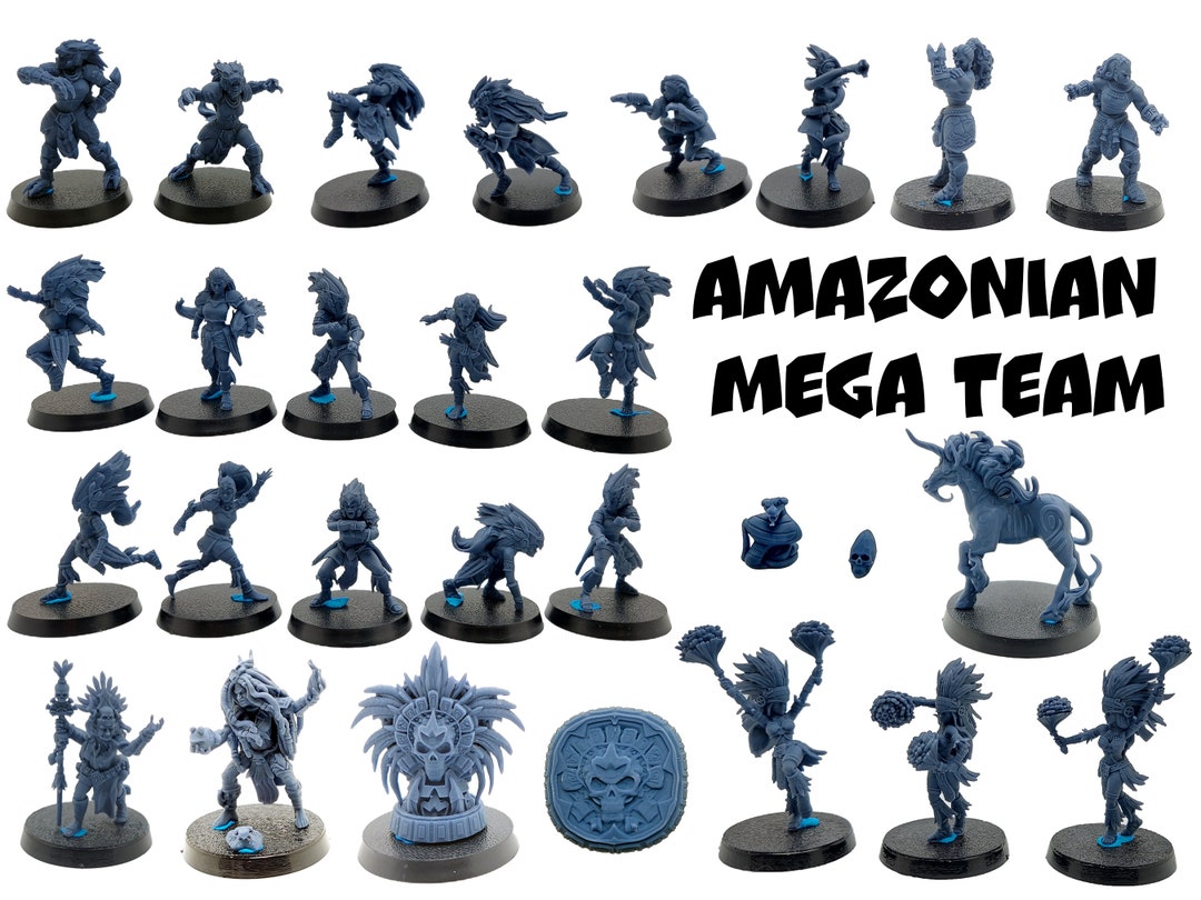 Amazonian Mega Fantasy Football Team - UGNI Miniatures - Etsy