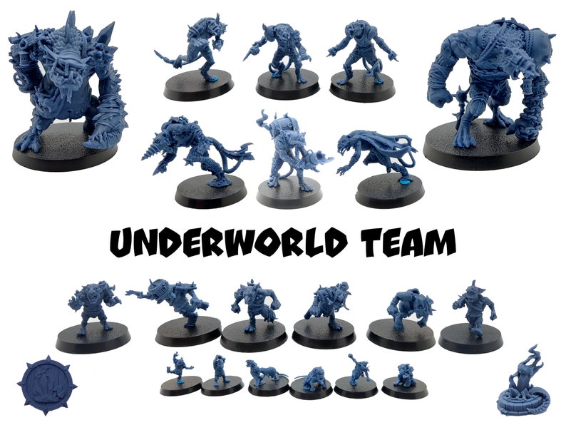 Underworld Team Brutefun Miniatures - Etsy