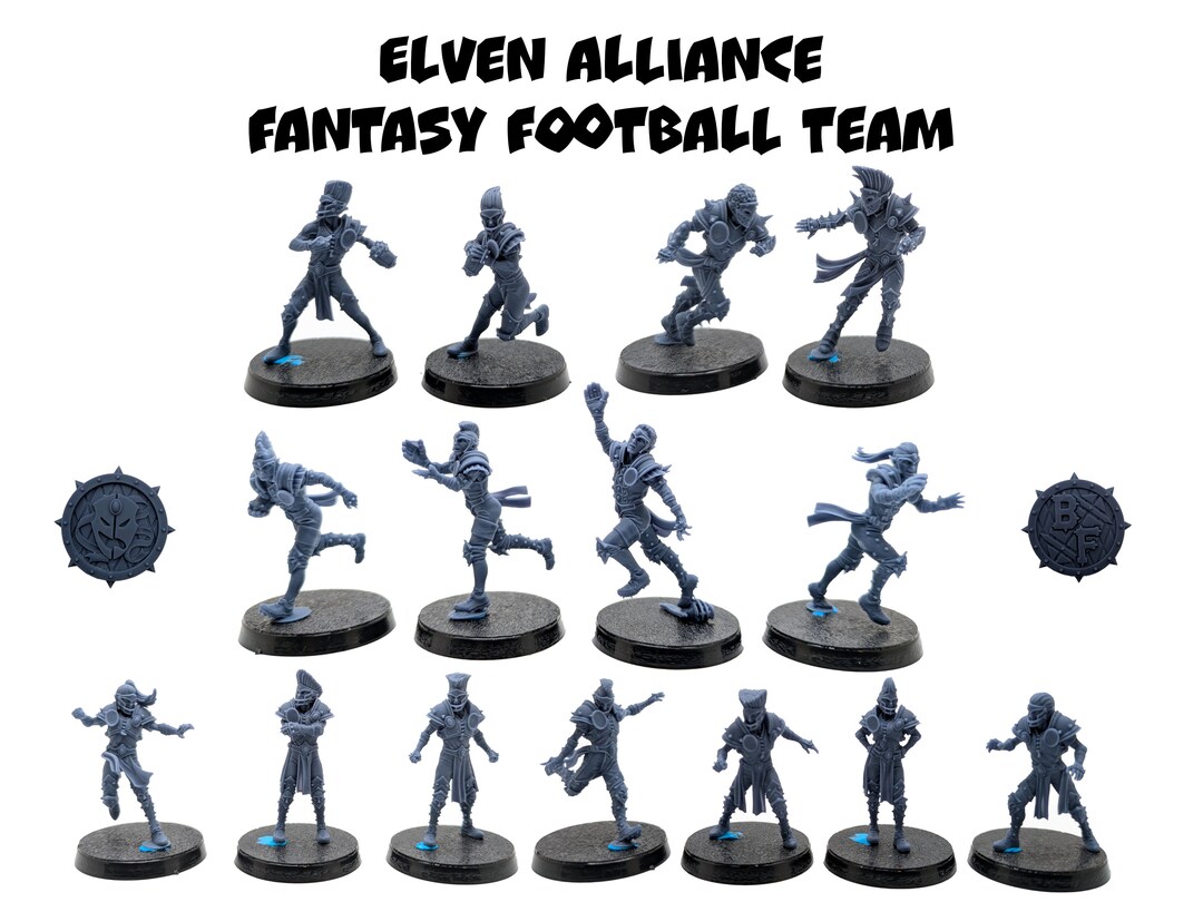 Elven Alliance Fantasy Football Team - Brutefun Miniatures - Etsy
