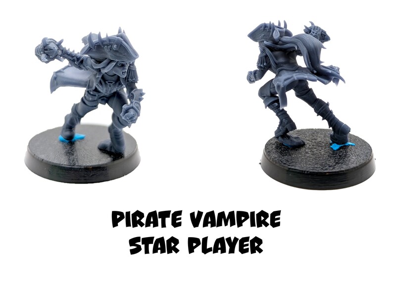 Pirate Vampire Star Player - UGNI Miniatures - Etsy