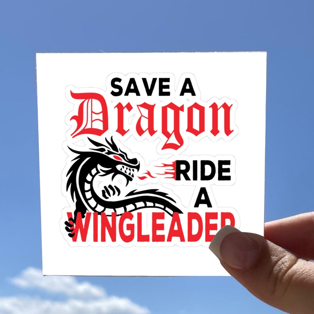 Save A Dragon Sticker: Fantasy Romance Book Club Vinyl Decal - Etsy