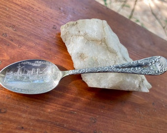 Crown Silver Co Sugar Spoon - Etsy