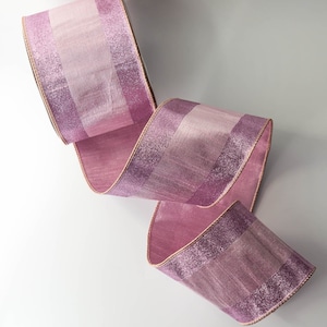 Pink Glitter Candy 4 Inch WIRED Ribbon, Luxurious Designer Ribbon by ...