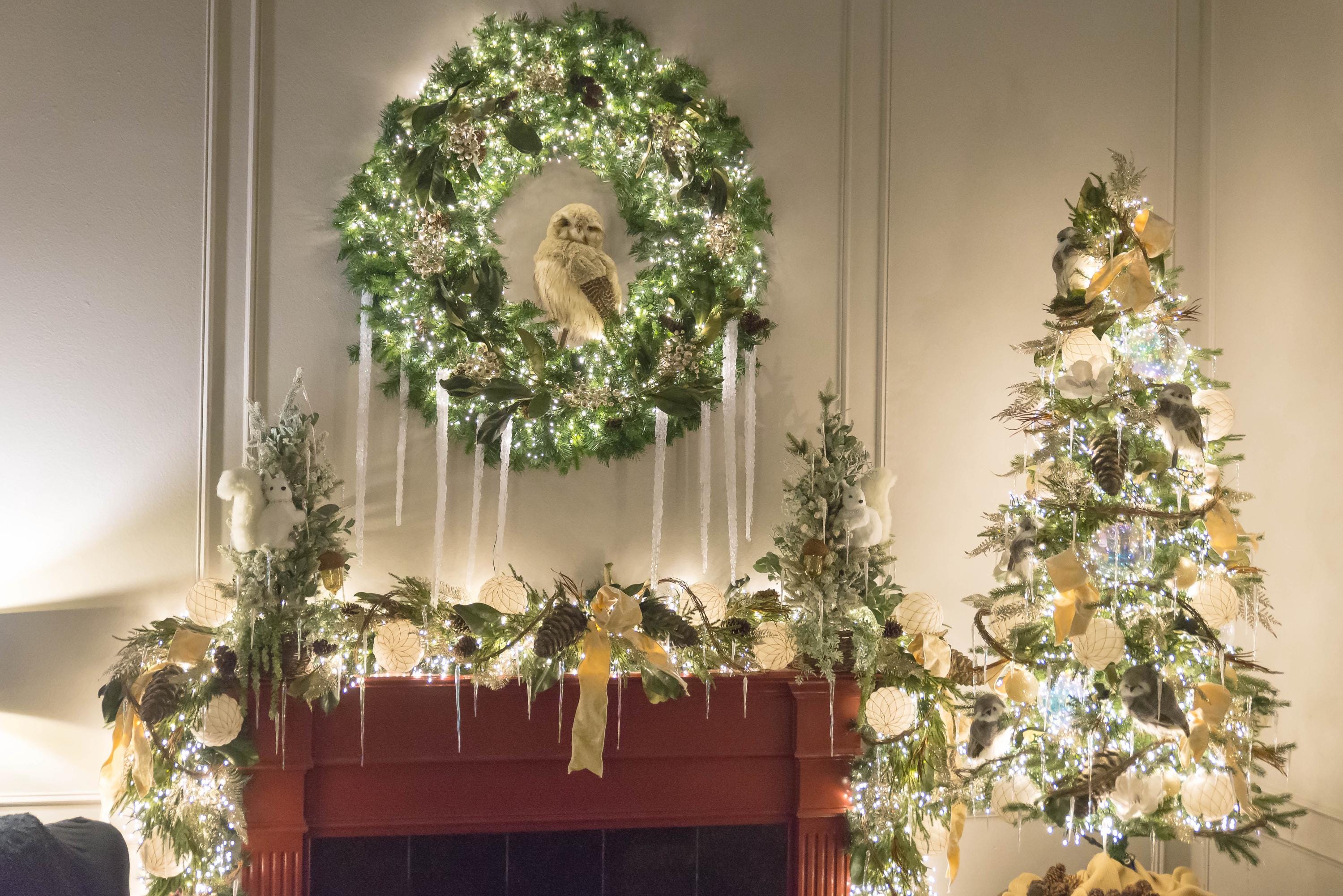50' CONNECTABLE CLUSTER TWINKLE Light Garland W/ 1,500 Warm White ...