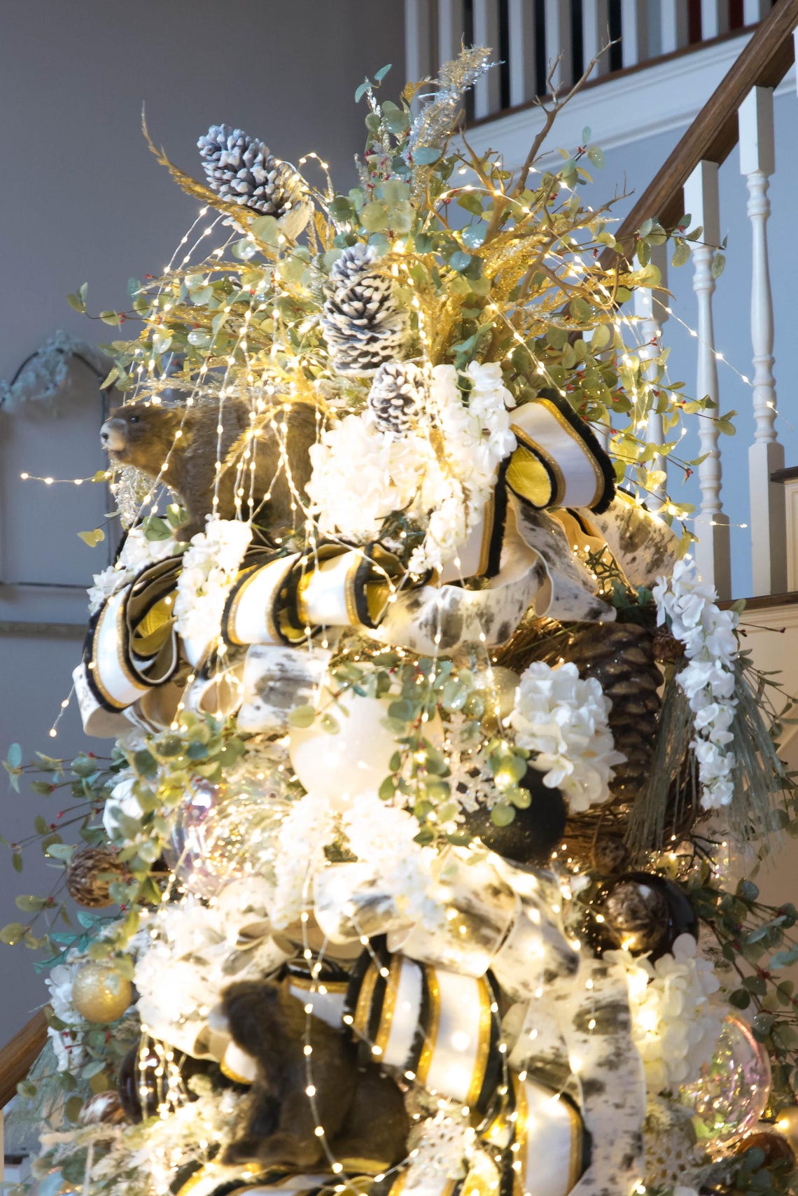 75' CONNECTABLE TWINKLE SNAKE Light Garland W/ 1,000 Warm White Snake ...