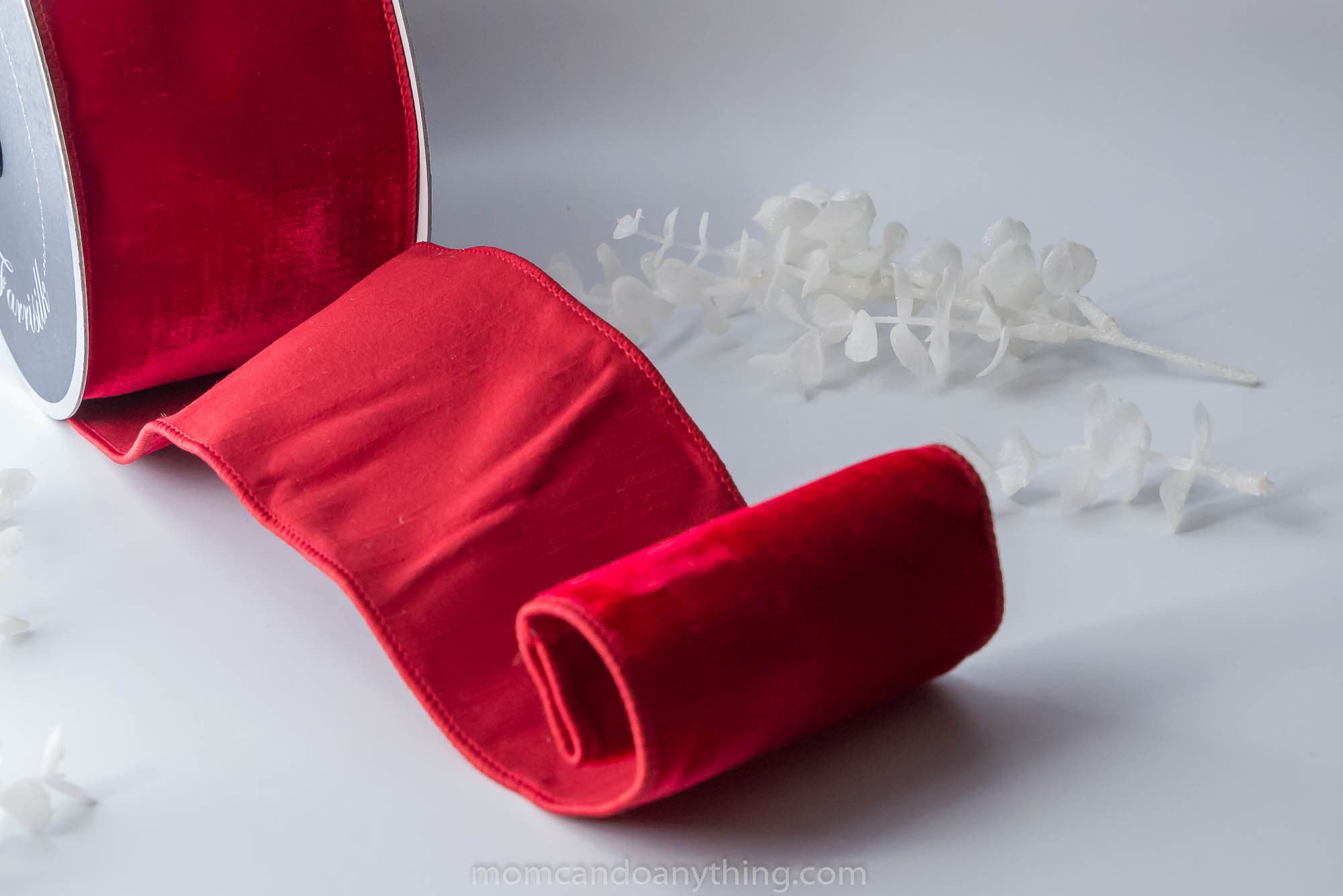 Red Velvet WIRED Ribbon 4 Inch 10 Yards Luxurious Designer - Etsy