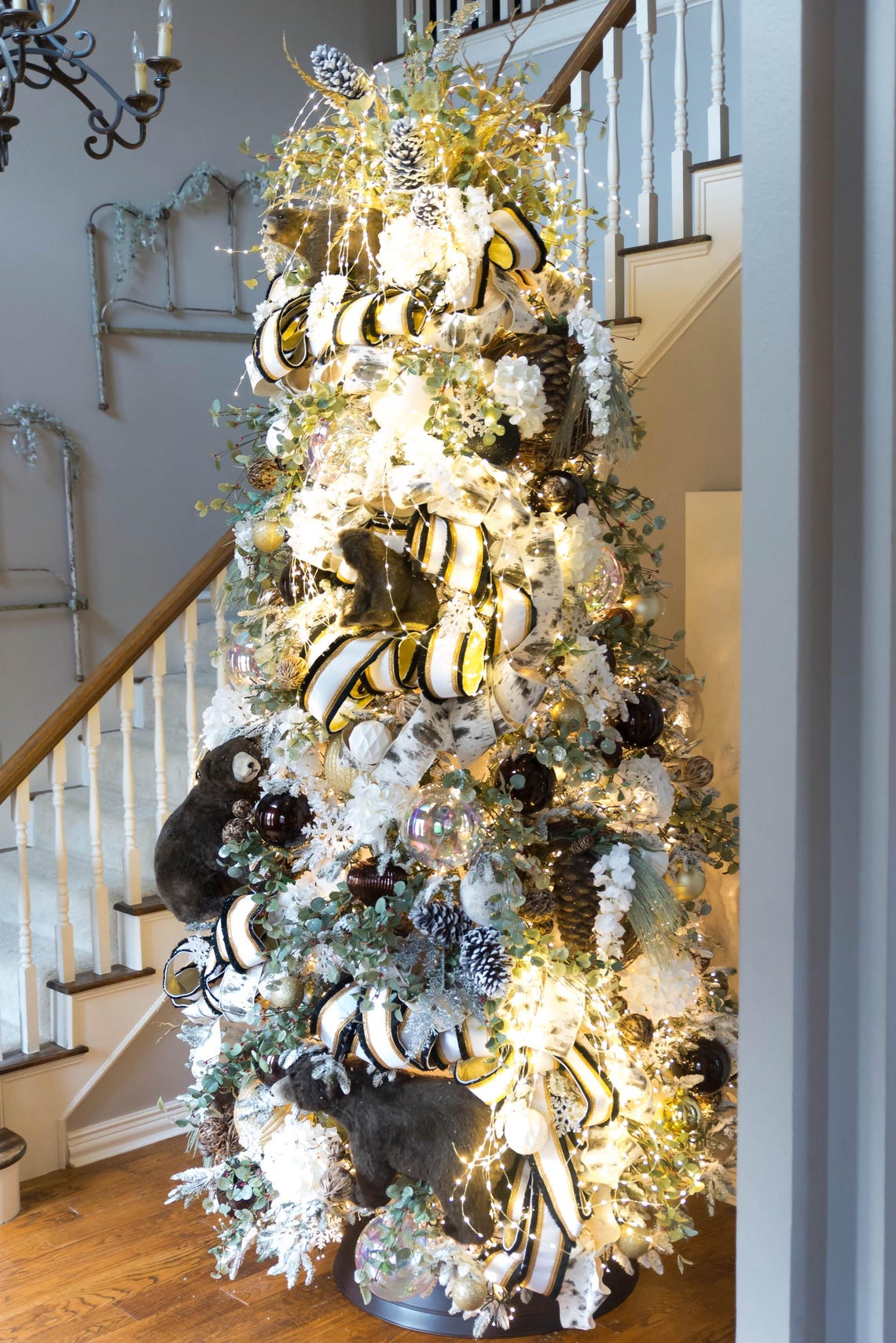 75' CONNECTABLE TWINKLE SNAKE Light Garland W/ 1,000 Warm White Snake ...