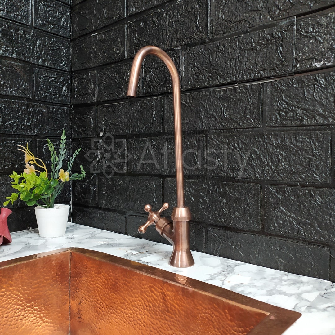 Single Handle Faucet, Solid Copper Tap - Etsy