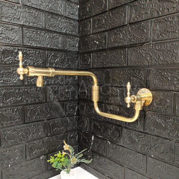 Antique Brass Pot Filler Etsy