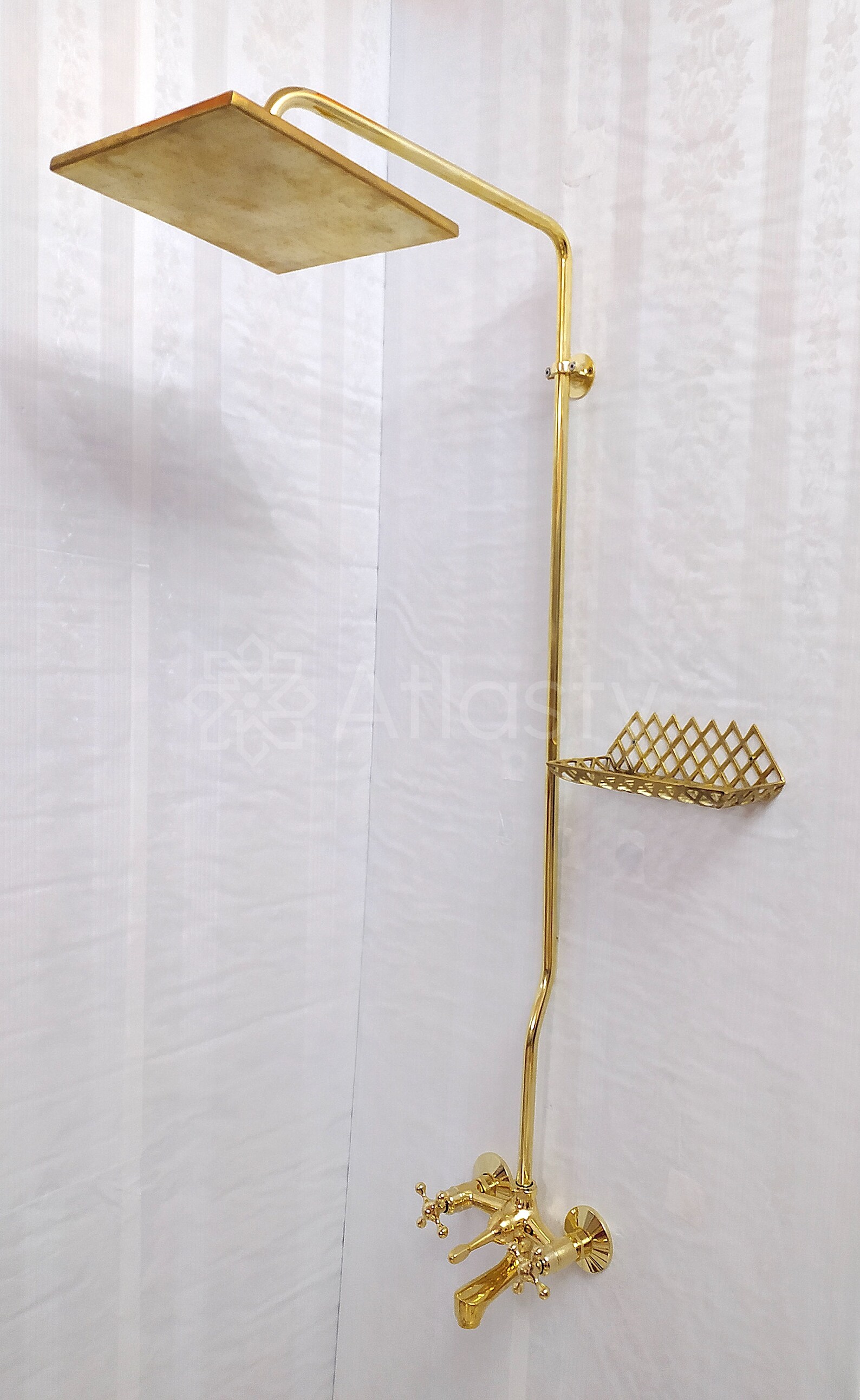 Unlacquered Brass Shower System and Tub Filler Handheld - Etsy