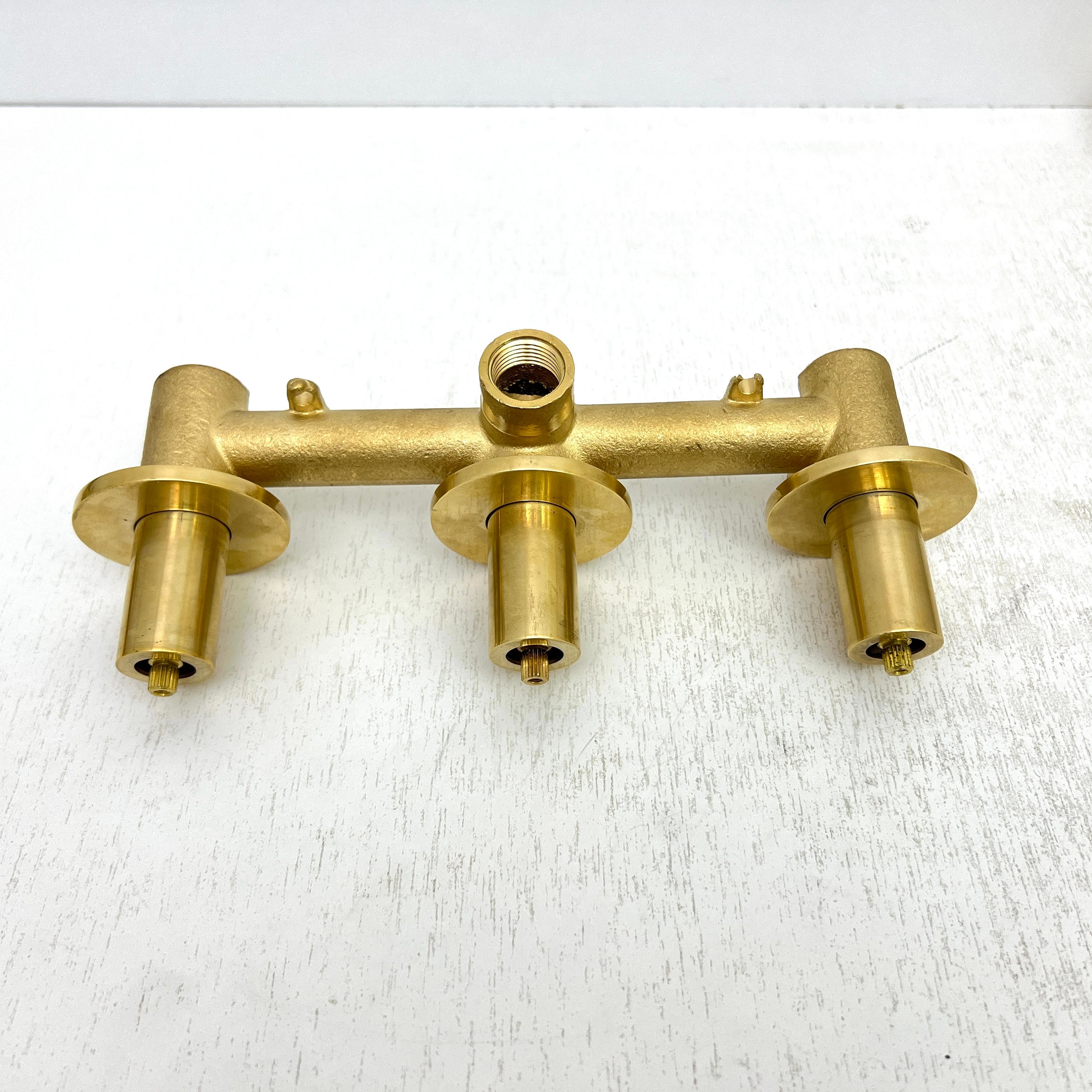 Solid Brass 3 Handles 2 Way Bathroom Shower Valve - Etsy