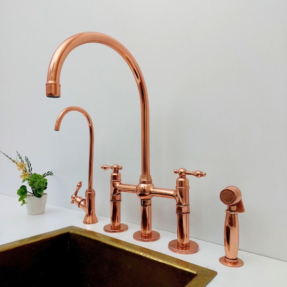 Copper Finish Kitchen Faucet Hot Selling High End Sink Tap Copper Wire