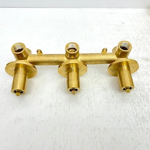Solid Brass 3 Handles 2 Way Bathroom Shower Valve - Etsy
