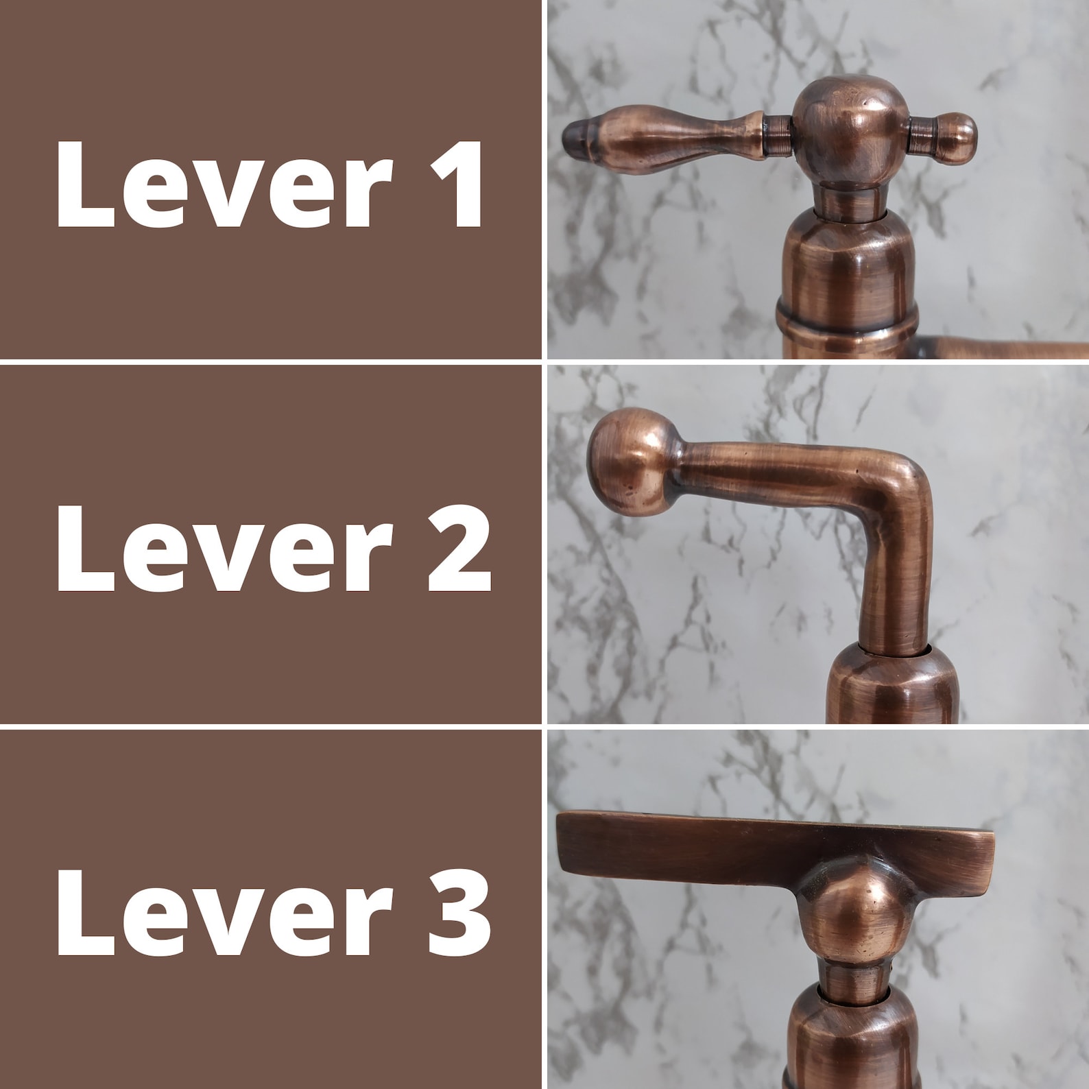 Copper Kitchen Bridge Faucet Copper Tap With Lever Handle - Etsy