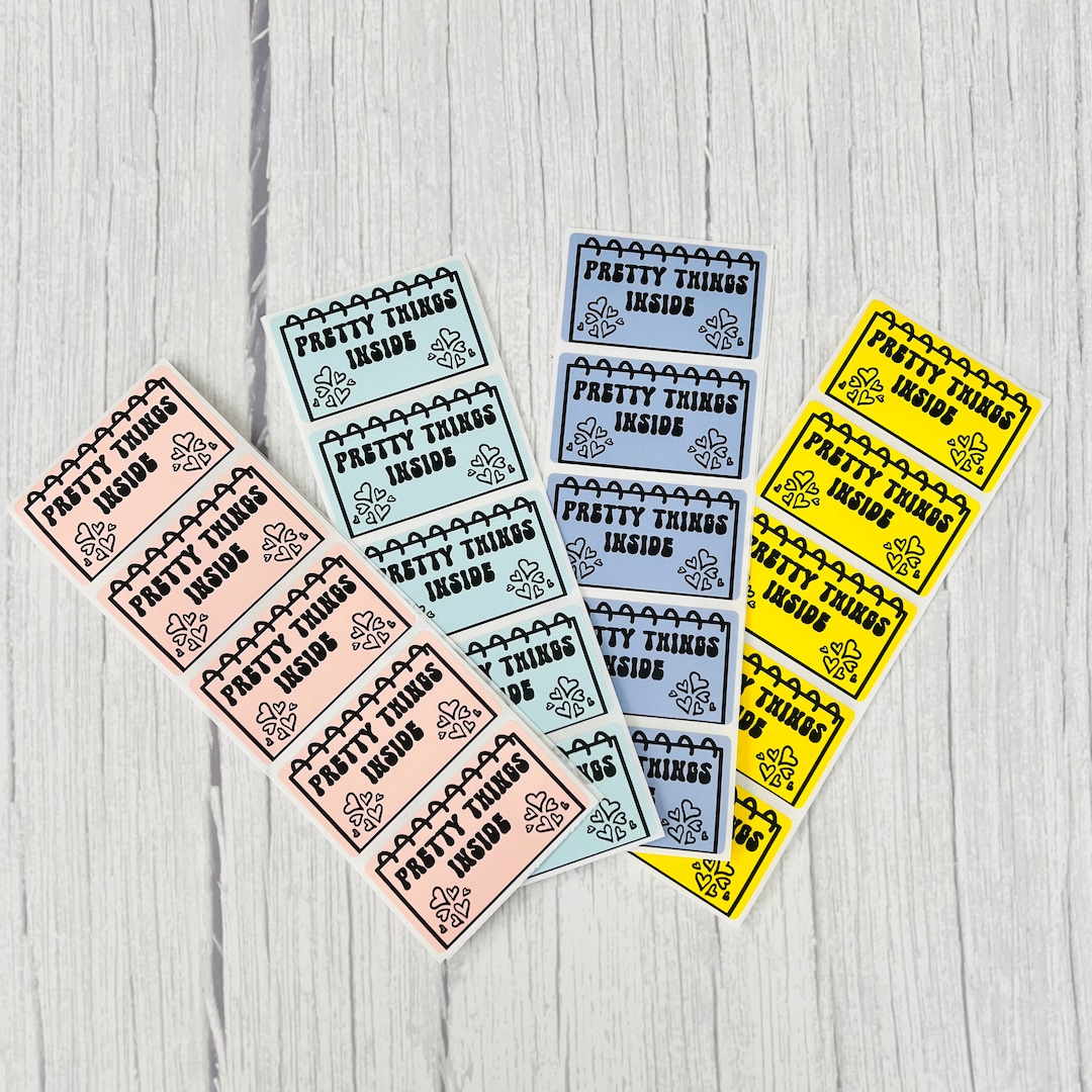 Pretty Things Inside Stickers / Packaging Stickers / Business Package ...