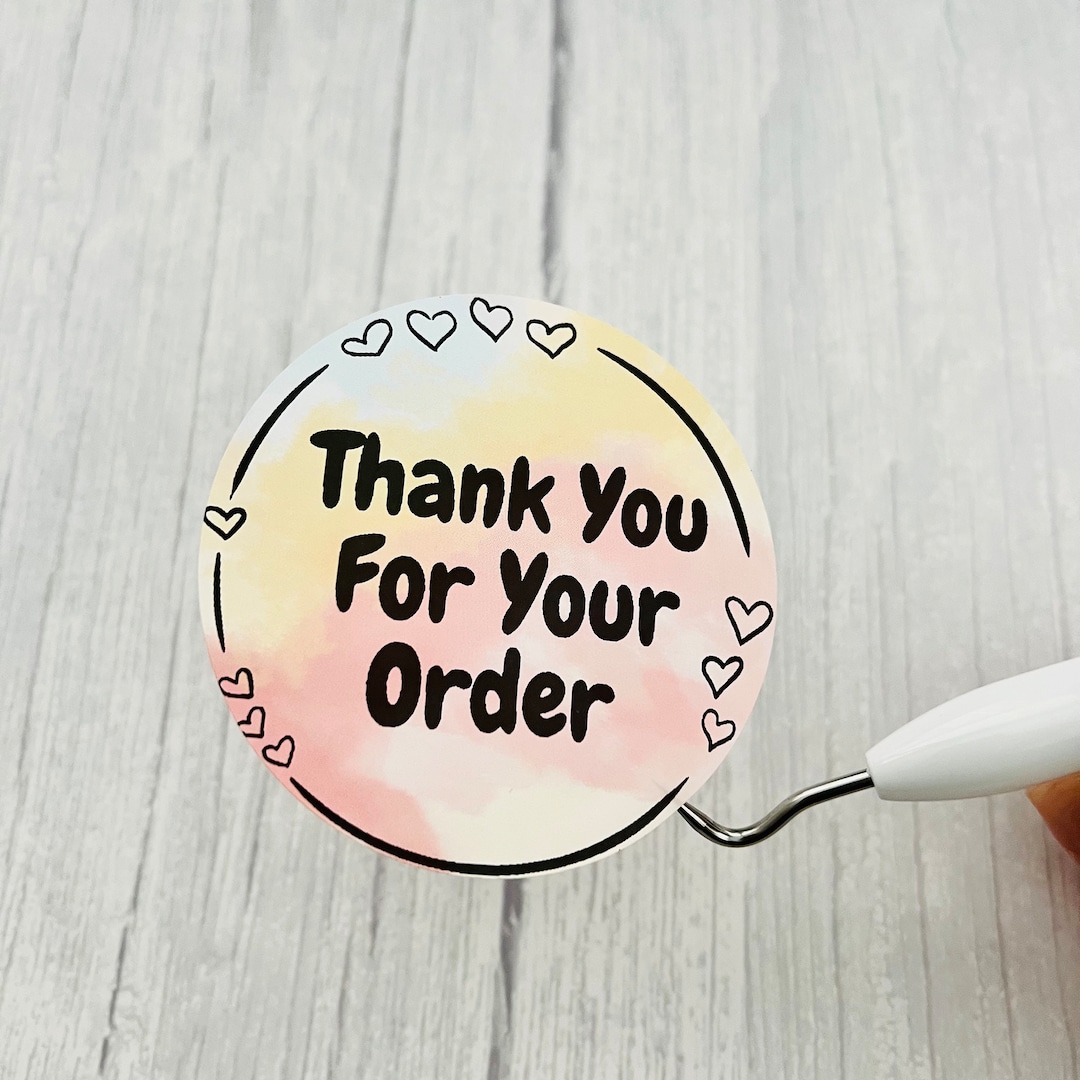 Thank You for Your Order Sticker / Packaging Stickers / Cute Stickers / Thermal Sticker Label ...