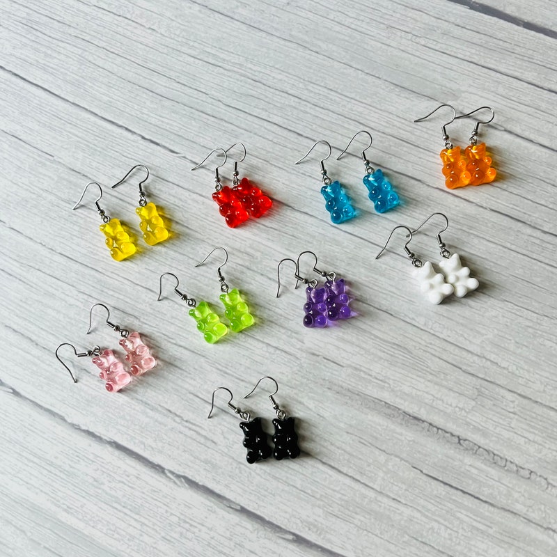 Gummy Bear Earrings - Etsy