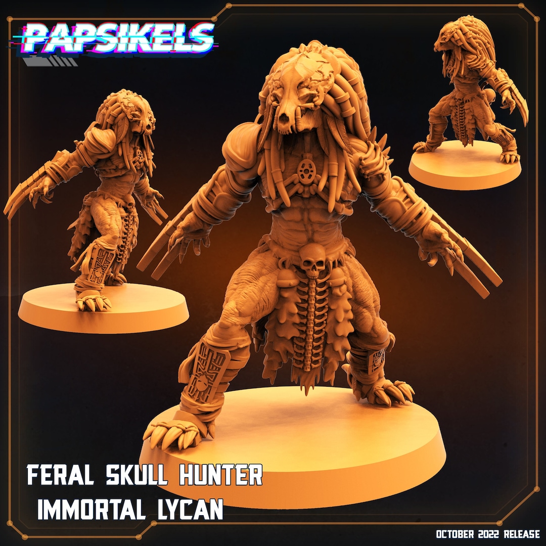 Papsikels Miniatures/feral_skull_hunter_immortal_lican/predator ...