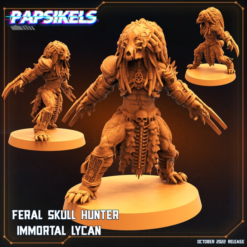 Papsikels Miniatures/feral_skull_hunter_immortal_lican/predator ...