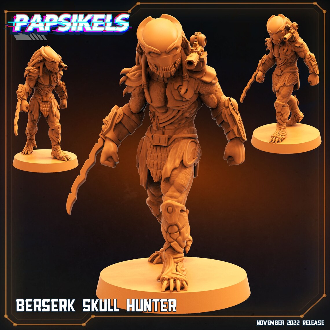 Papsikels Miniatures/berserk_skull_hunter/predator/cyberpunk/shadowrun ...