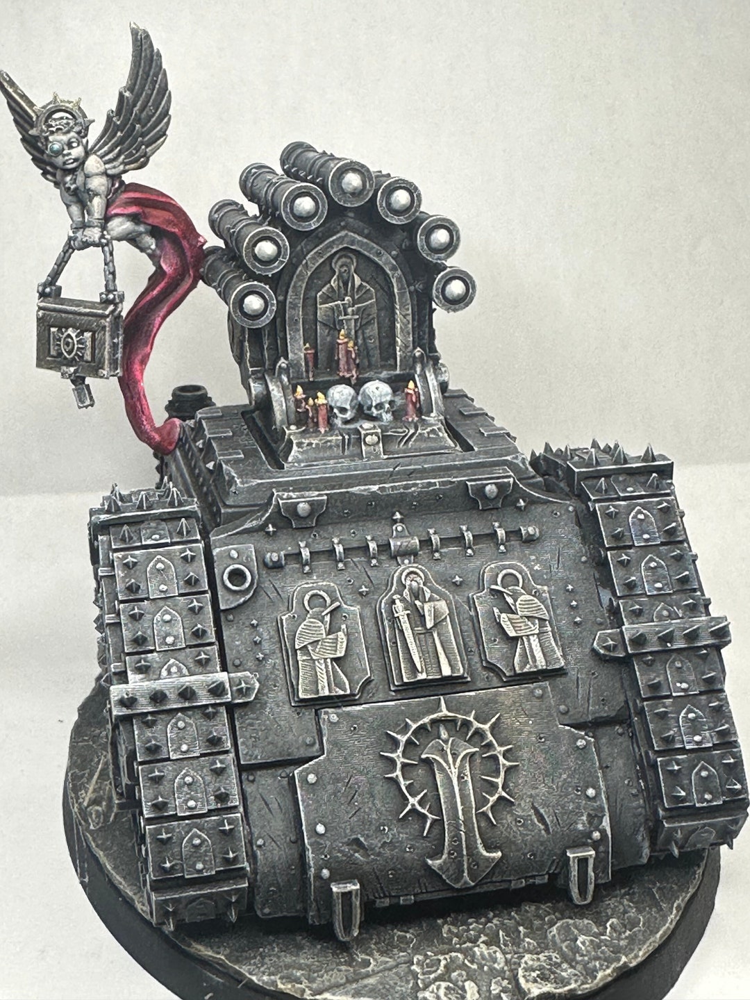 Custom Kitbash Painted Miniature/battle Maiden Missile Launcher Tank ...