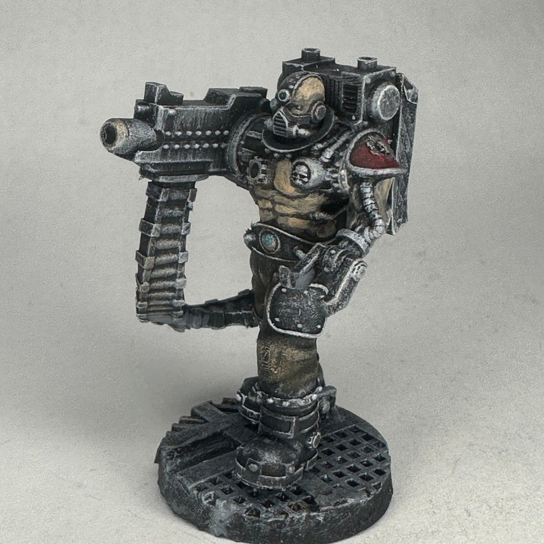 Painted Miniatures/stationforge Miniatures/mechanicus/scavenger Cyborg ...