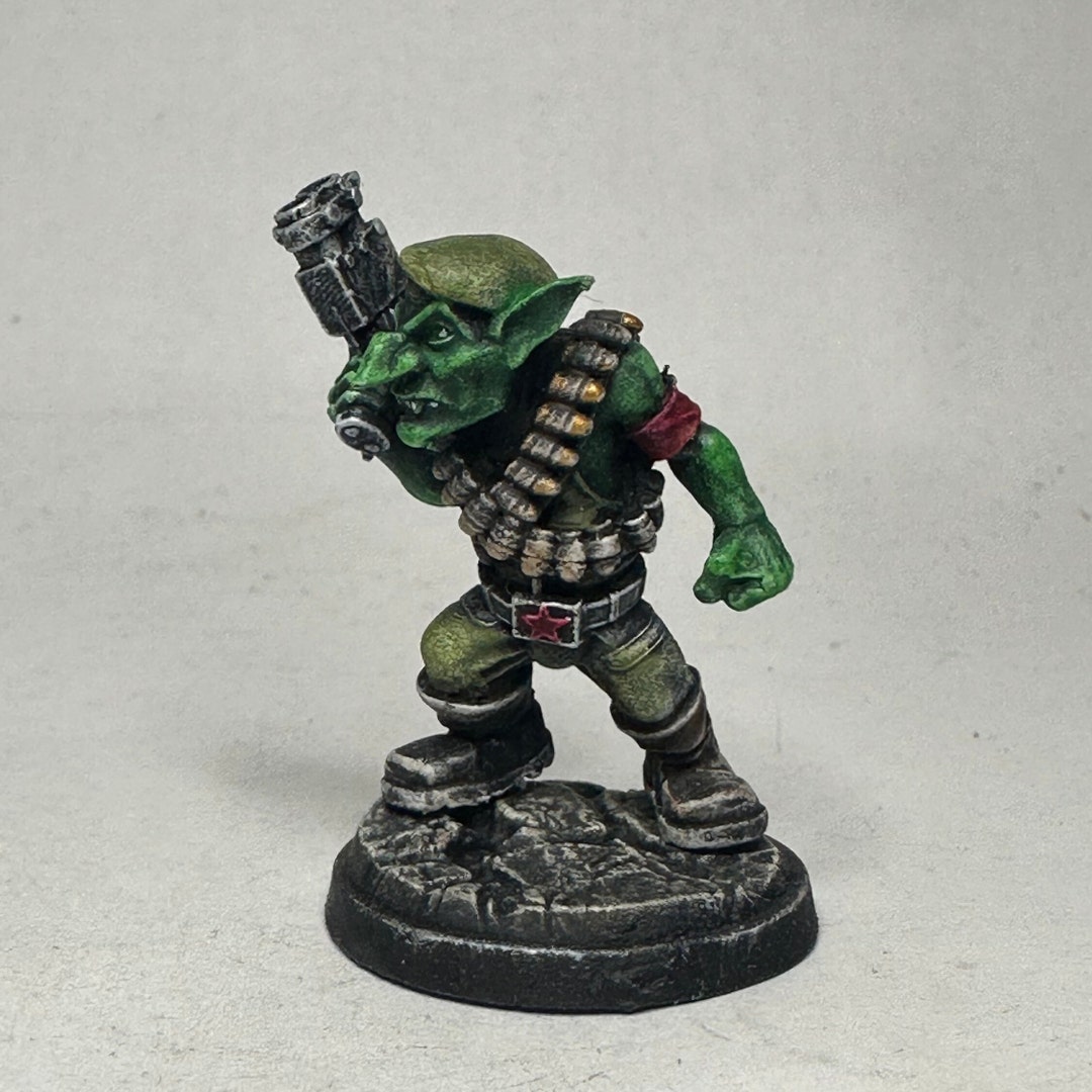 Painted Miniatures/custom Kitbash /space Goblin Rebel/tankie/mr ...