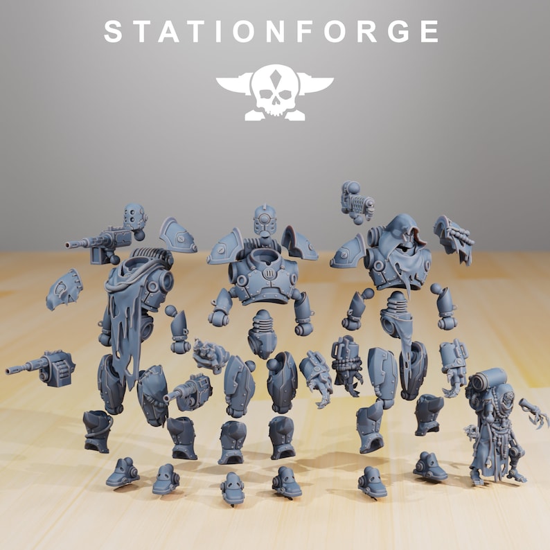 Stationforge Miniatures/scavenger Droidex/killteam/big Robot - Etsy