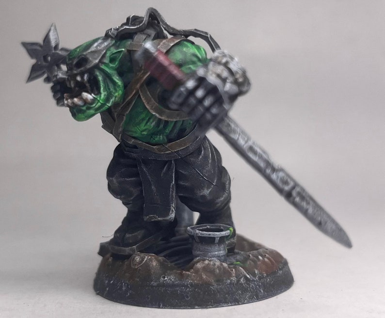 Painted Miniatures/custom Kitbash /space Orc Ninja/ Bushi Orc/ - Etsy