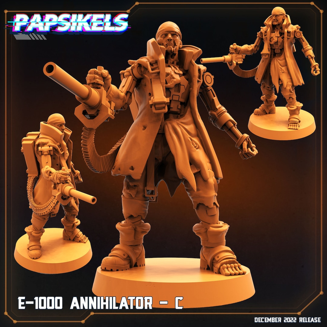 Papsikels Miniatures/e-1000 Annihilator C/cyberpunk/shadowrun/killteam ...
