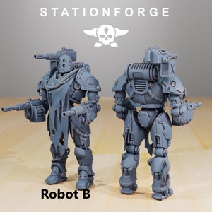 Stationforge Miniatures/scavenger Droidex/killteam/big Robot - Etsy