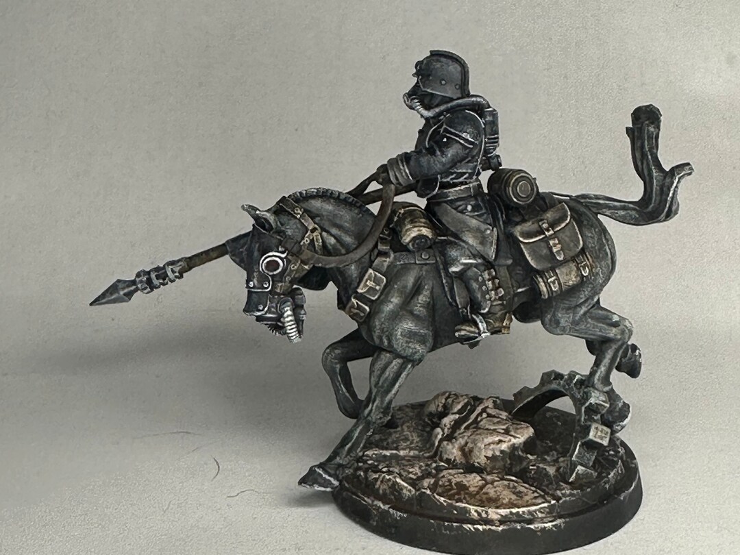Painted Miniature, Death Corps Cavalry, Space Soldier, Stationforge ...