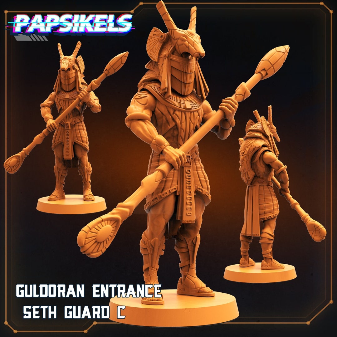 Papsikels Miniatures/guldoran Entrance Seth Guard C/cyberpunk/shadowrun ...