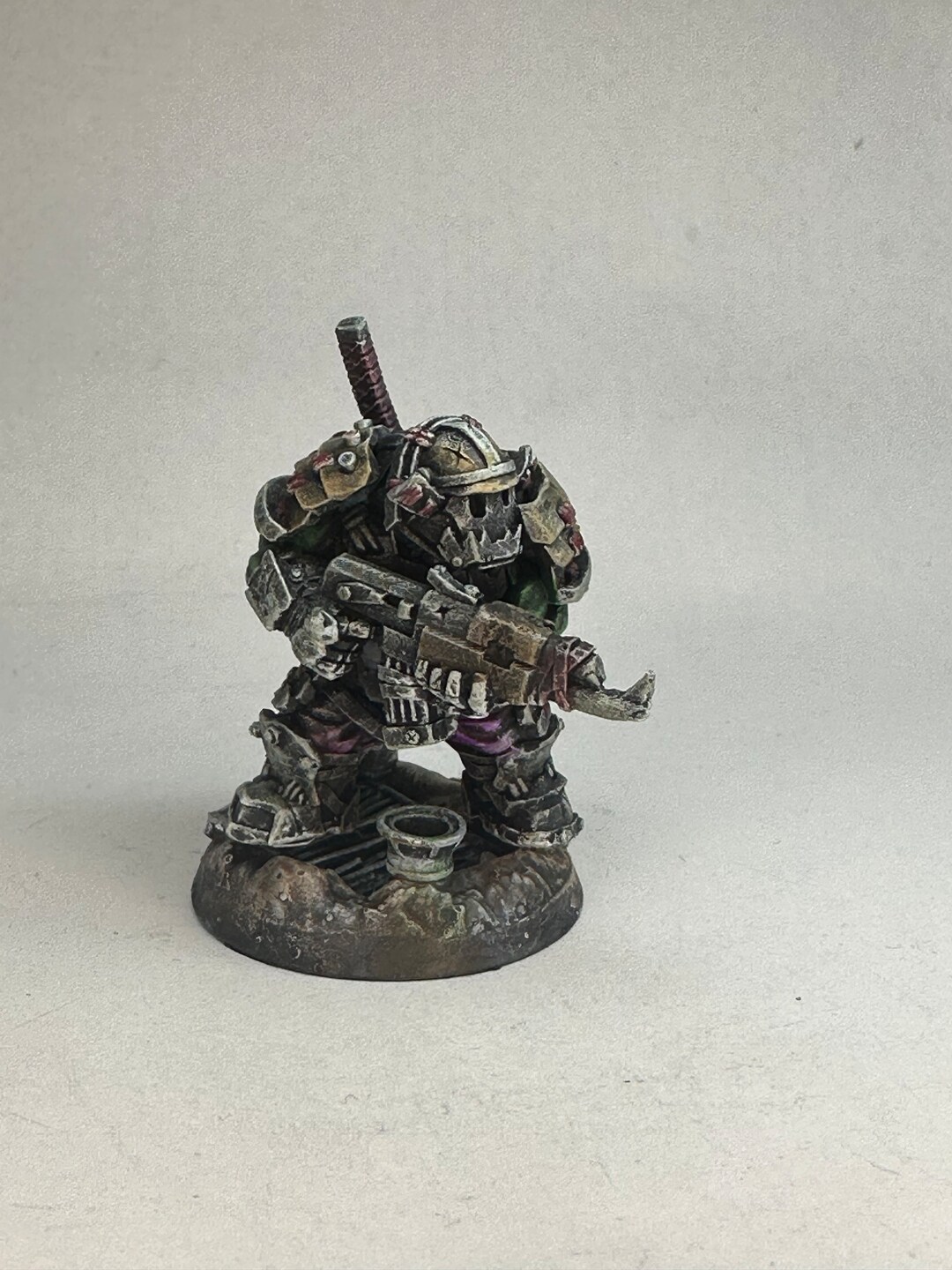 Painted Miniatures/custom Kitbash /space Orc Samurai/ Bushi Orc ...