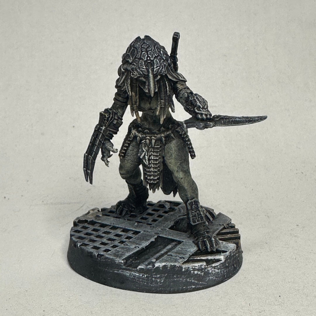 Painted Miniatures/papsikels Miniatures/predator/alien Hunter - Etsy
