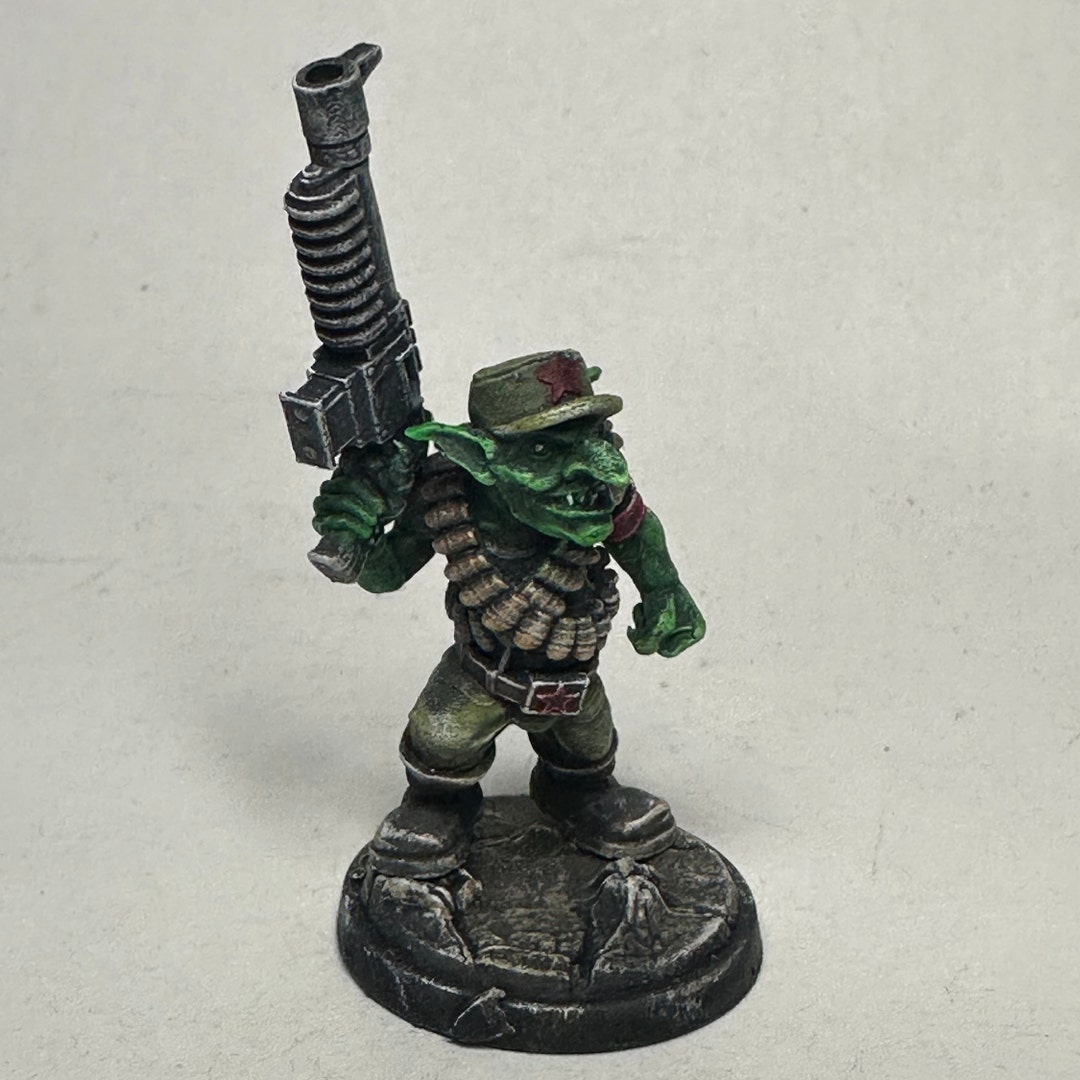 Painted Miniatures/custom Kitbash /space Goblin Rebel/tankie/mr ...
