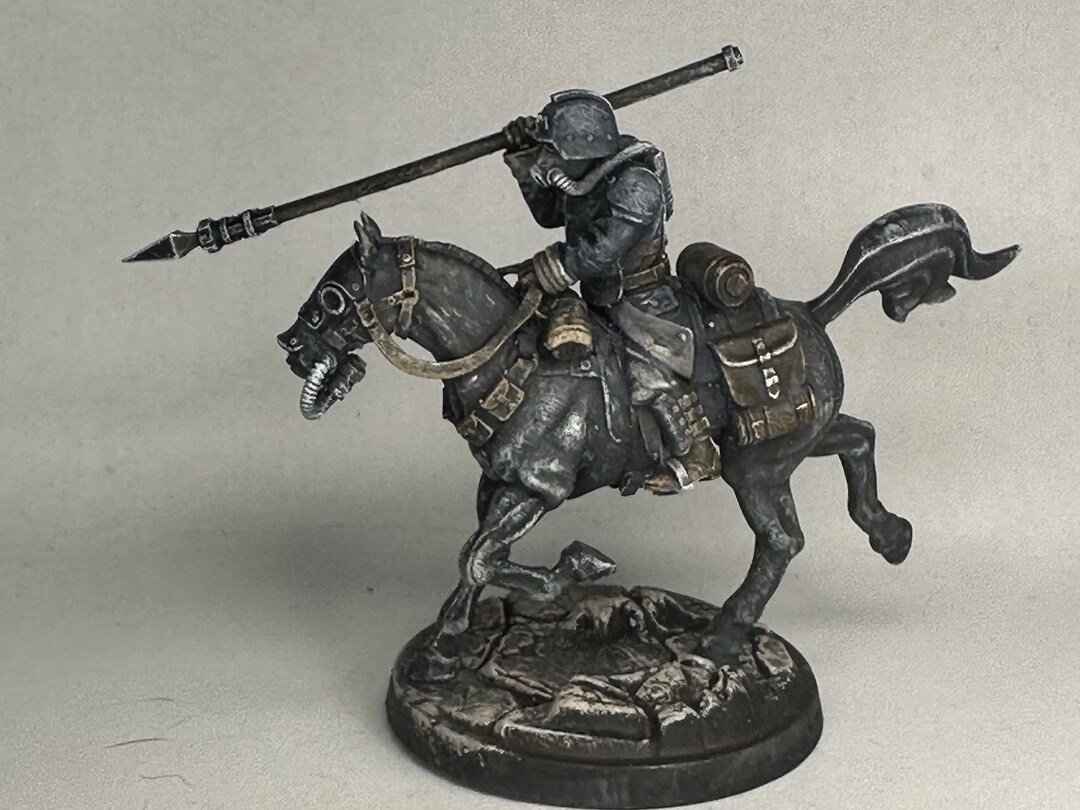Painted Miniature, Death Corps Cavalry, Space Soldier, Stationforge ...