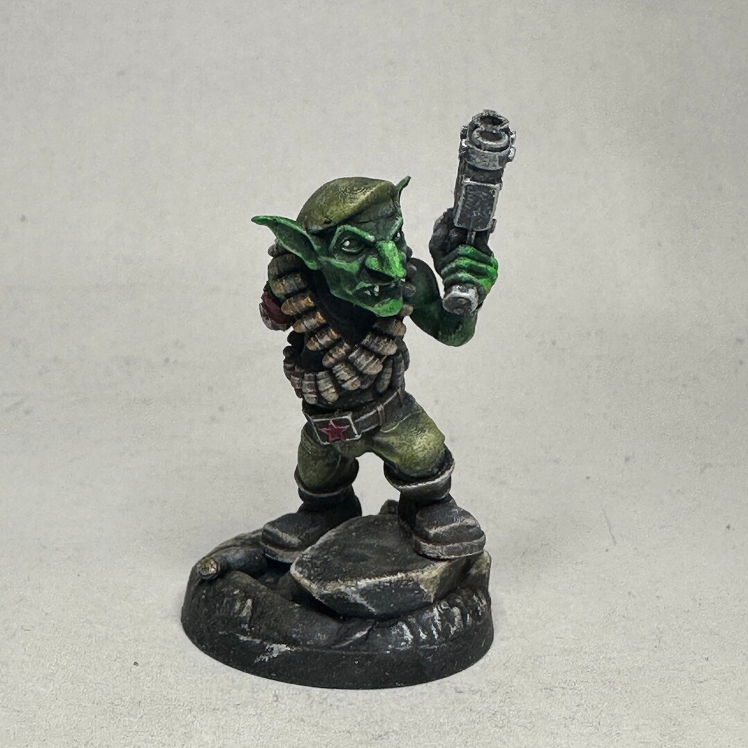 Painted Miniatures/custom Kitbash /space Goblin Rebel/tankie/one Armed ...