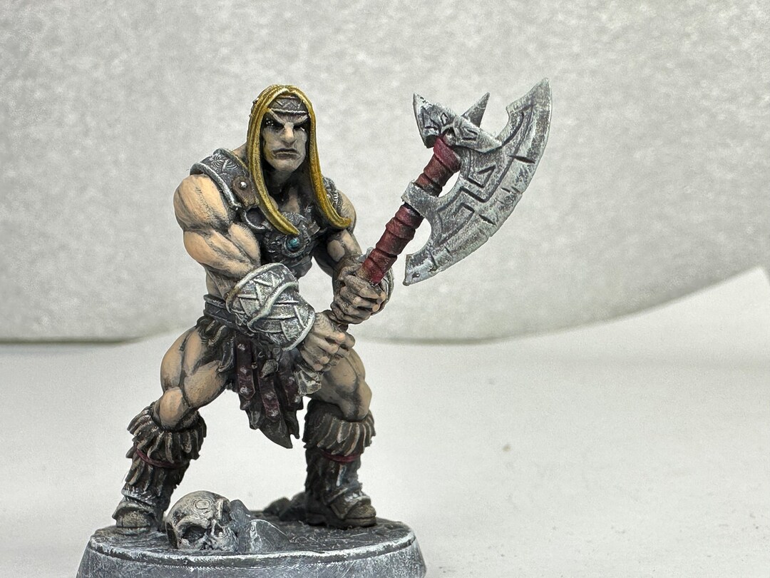 Painted Miniature, Barbarian, D&D, Pathfinder, Conan, Artisan Guild ...
