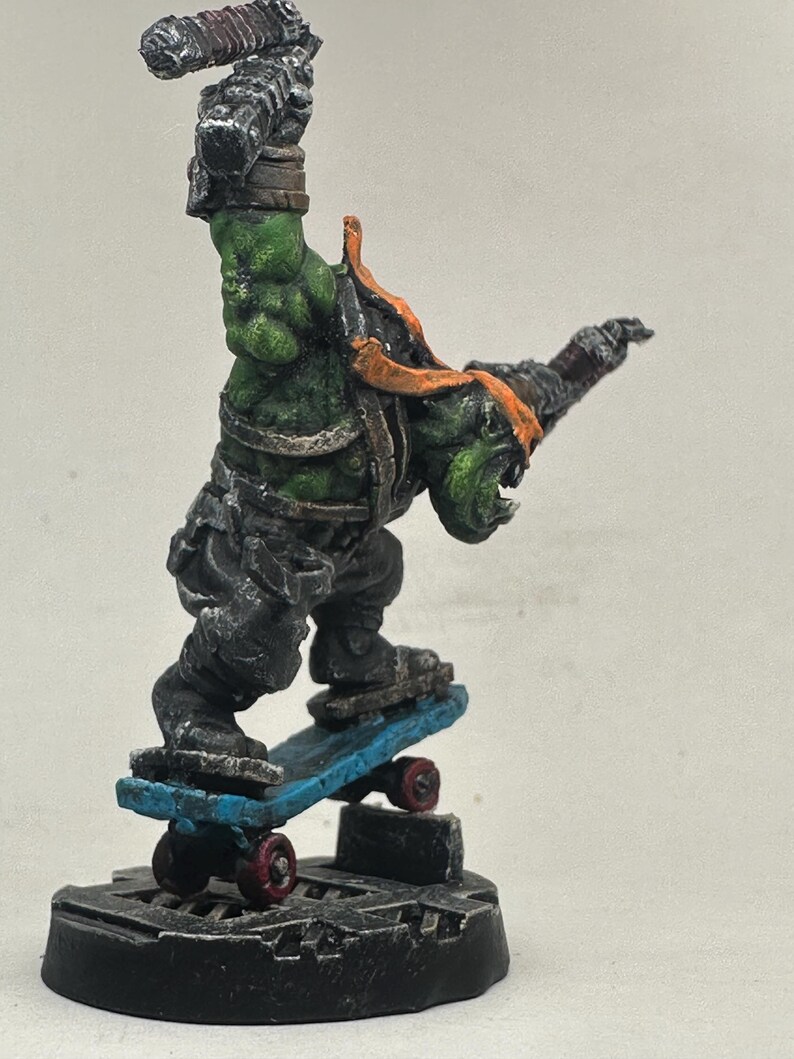Painted Miniatures/custom Kitbash /space Orc Ninja/ Bushi Orc ...