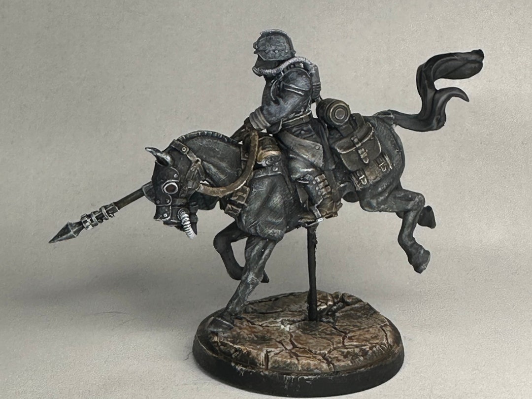 Painted Miniature, Death Corps Cavalry, Space Soldier, Stationforge ...